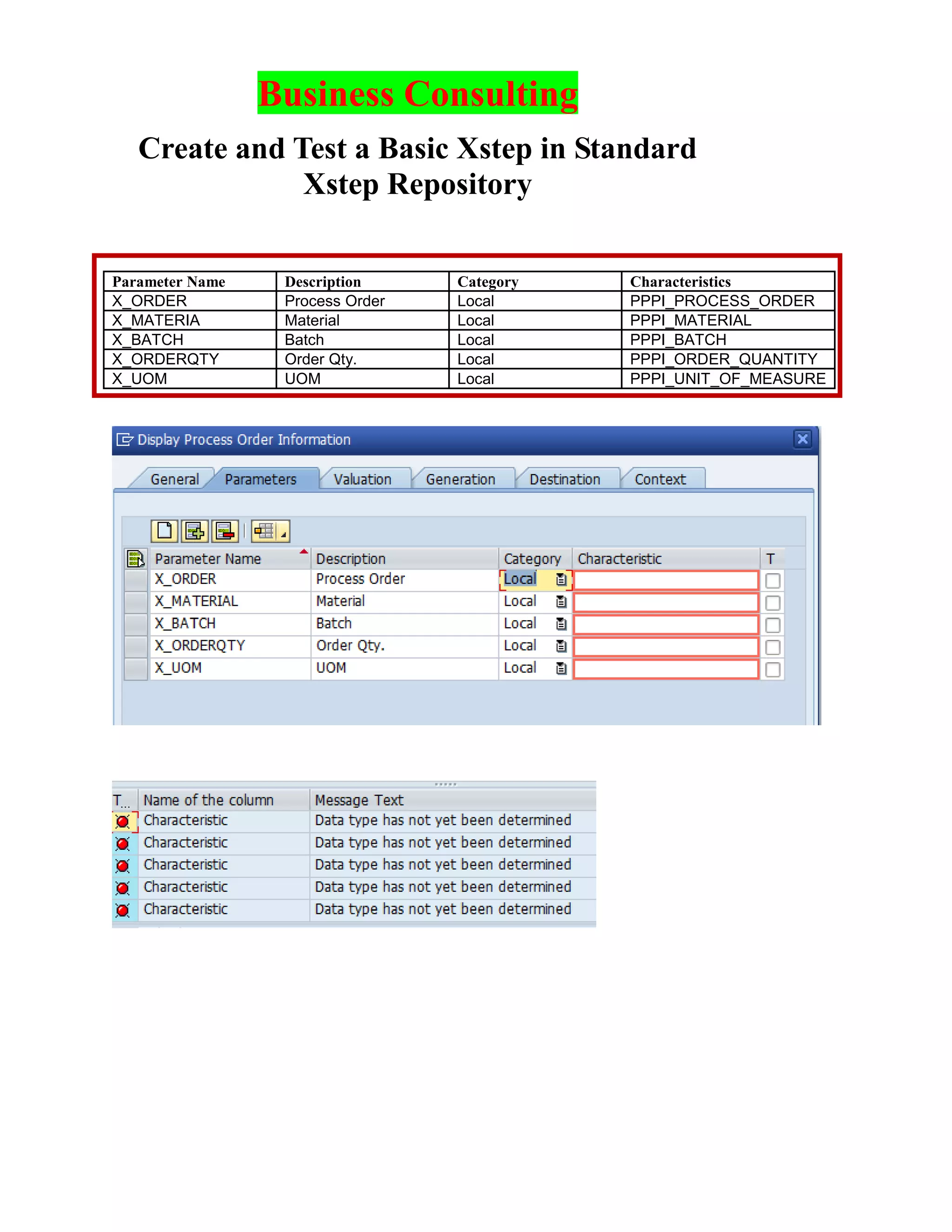 Create SAP Xstep - SAP PP-PI | PDF