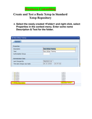 Create SAP Xstep - SAP PP-PI | PDF