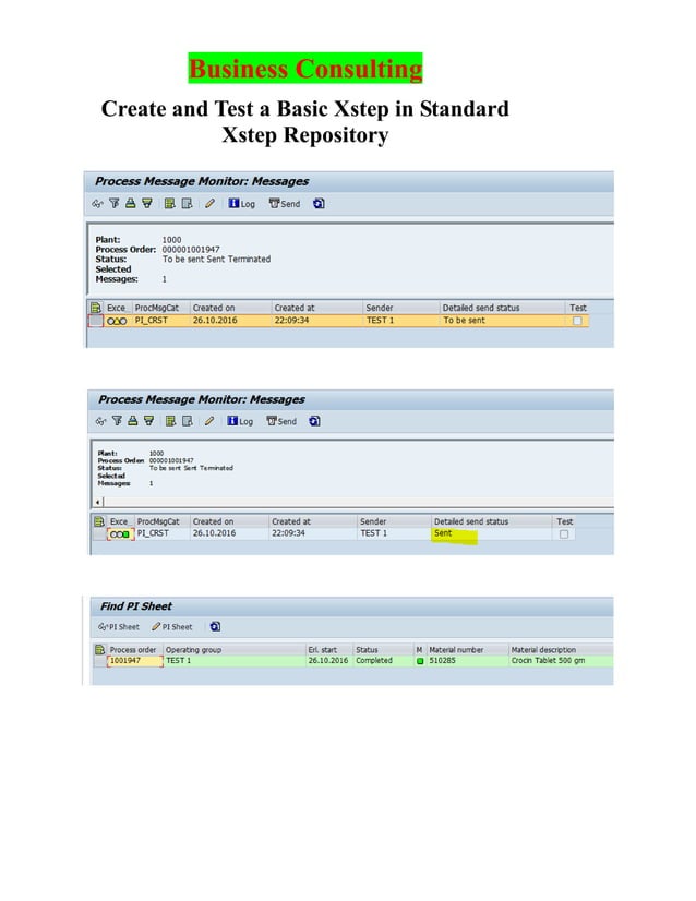 Create SAP Xstep - SAP PP-PI | PDF | Education