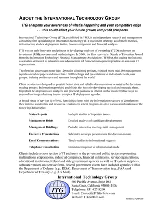 Cost/Benefit Case for SAP HANA Deployment Comparing Costs and Effectiveness of IBM and ...