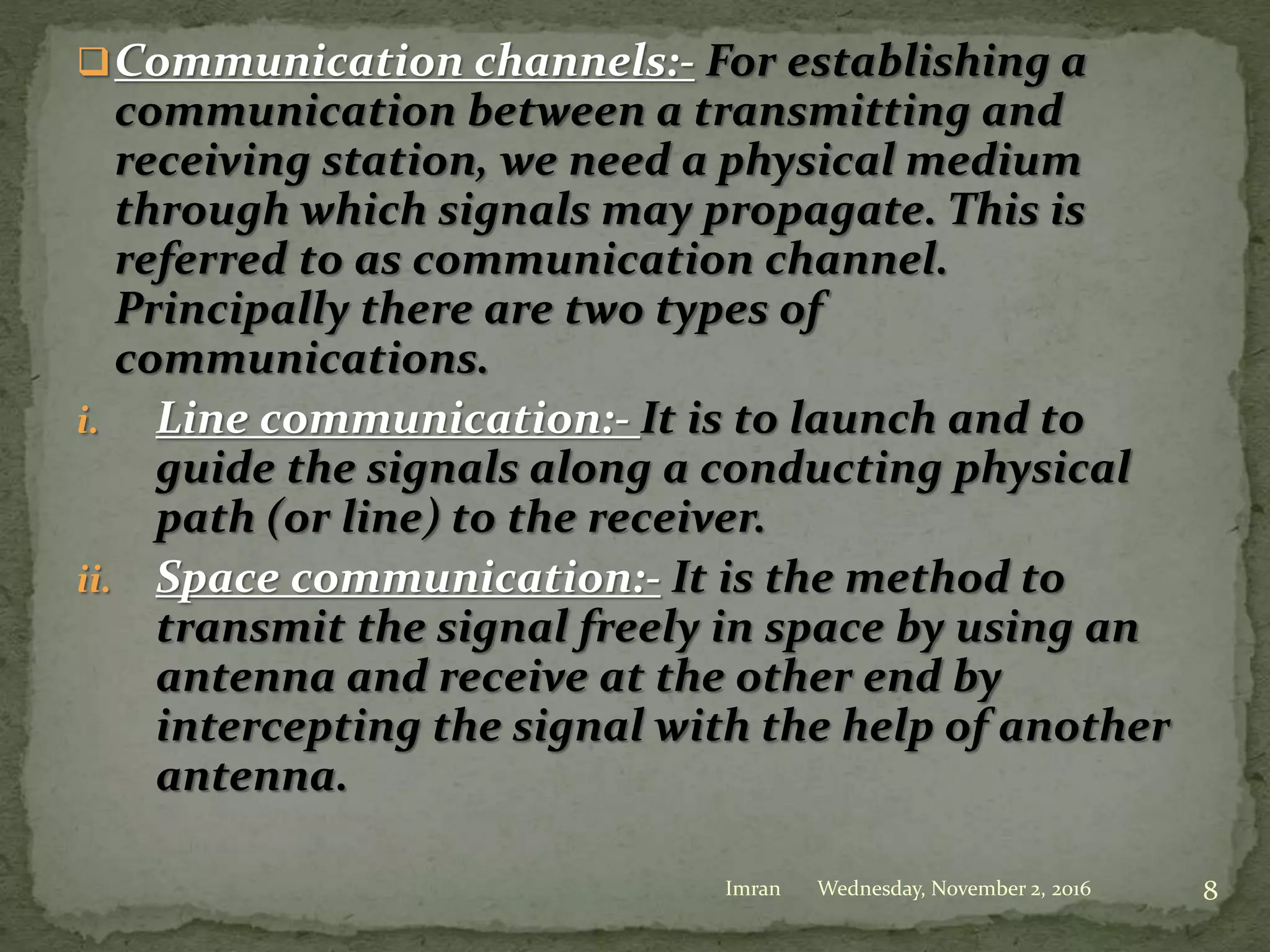 Communication system | PPTX