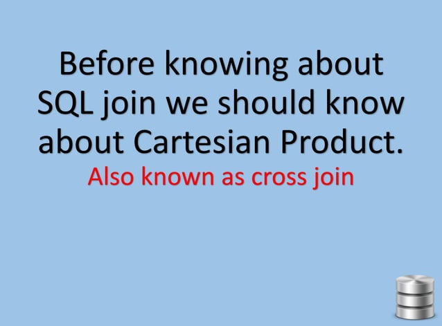 SQL Join Basic | PPTX