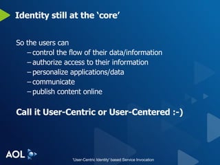 UserCentric Identity based Service Invocation | PPT