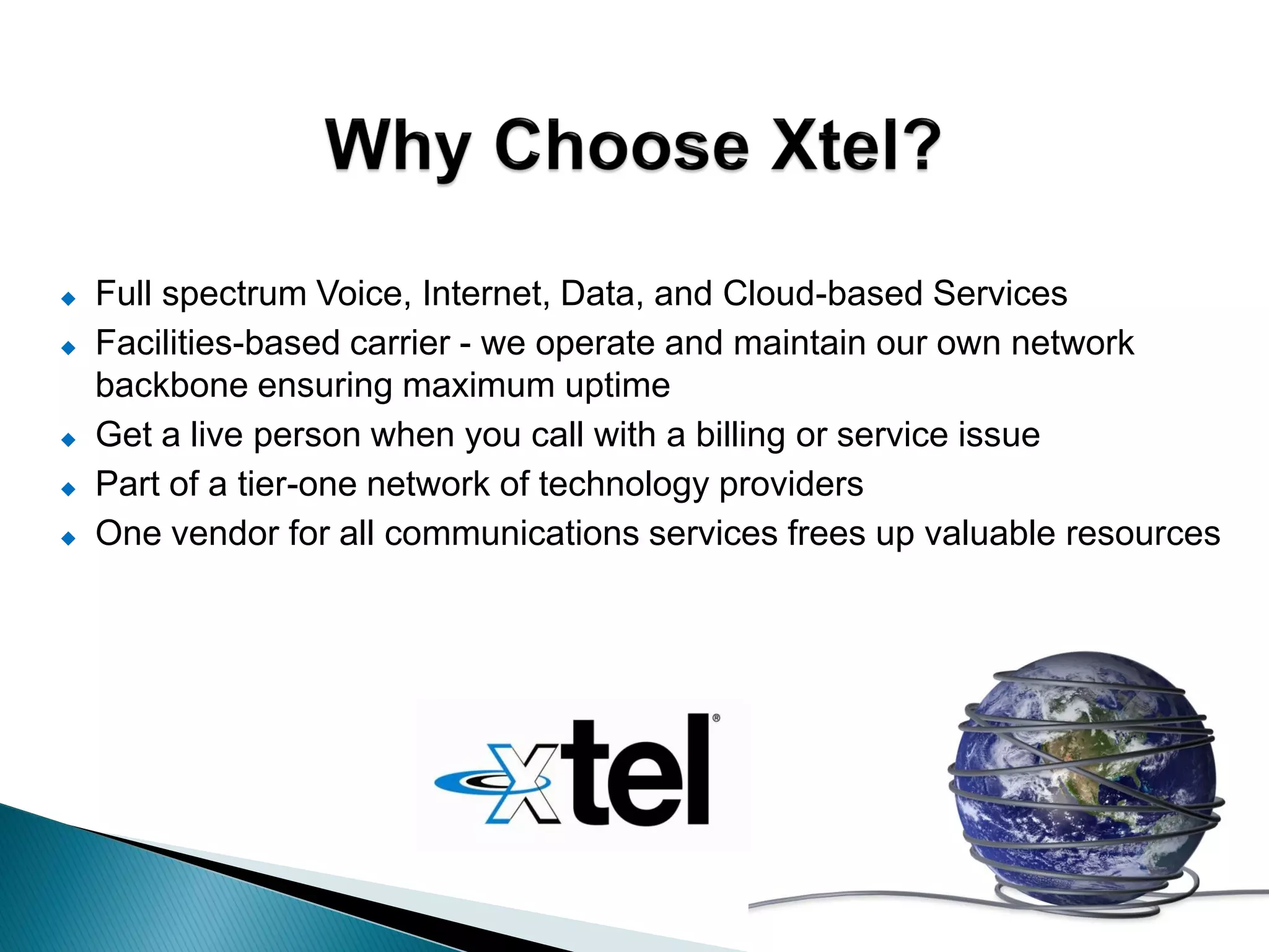 Xtel overview slideshow | PPT
