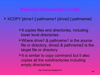 Xternal commands.31