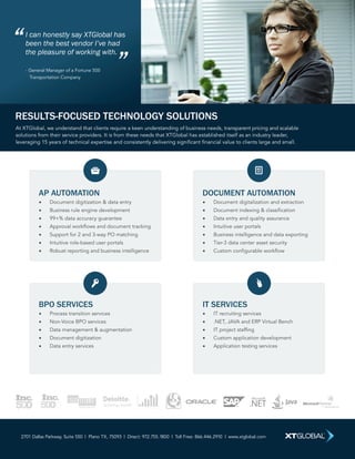 XTGlobal Company Overview | PDF