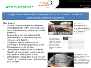 'Jisc RSC Eastern Learning Resources Managers forum Nov 2013 'Xtlearn information from Rod Paley ...