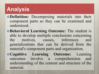 Bloom’s taxonomy | PPTX