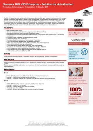 Xtr51 g formation-serveurs-ibm-ex5-enterprise-solution-de ...