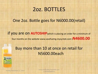 Syntek Global Xtreme fuel treatment overview | PPT