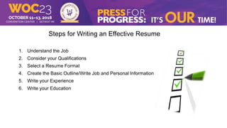 X-treme Resumes – Constructing a Stellar Resume | PPT