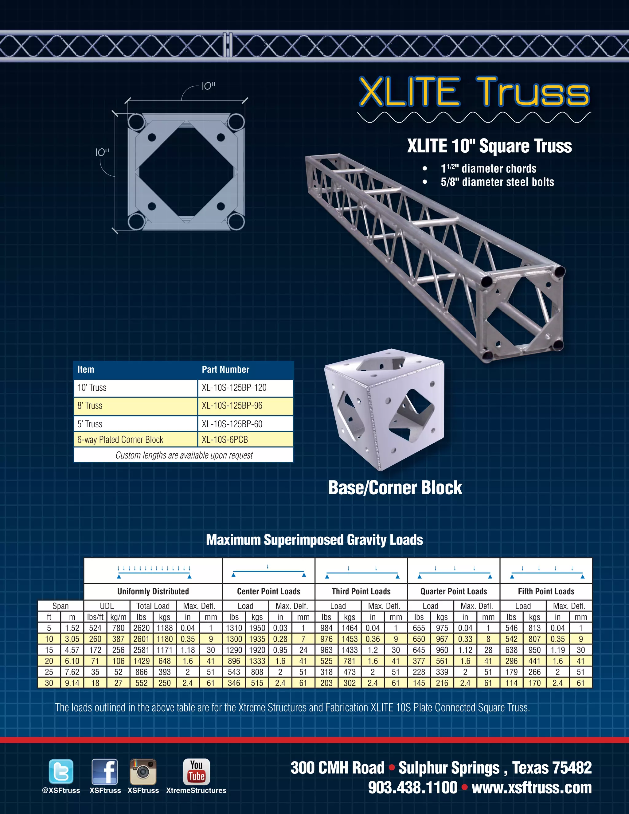 XFS - Xtreme Structure and Fabrication - Symtems Truss/ Box Truss | PDF