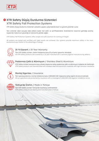 XTR Safety Fall Protection Systems - Horizontal Lifeline and Vertical Lifeline | PDF