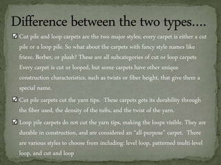 types of carpets 1 | PPTX