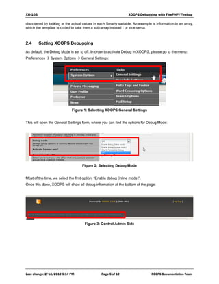 XOOPS 2.5.x Debugging with FirePHP/FireBug | PDF