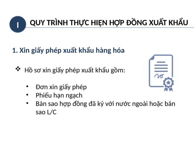 Xuat nhap khau 2 - ve quy trinh xuat nhap khau | PPT
