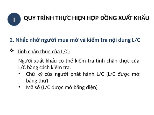 Xuat nhap khau 2 - ve quy trinh xuat nhap khau | PPT