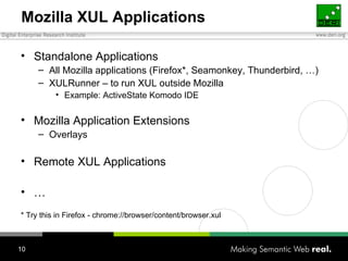 XUL - Mozilla Application Framework | PPT | Browsers | Computer Software and Applications