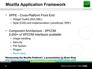 XUL - Mozilla Application Framework | PPT | Browsers | Computer Software and Applications