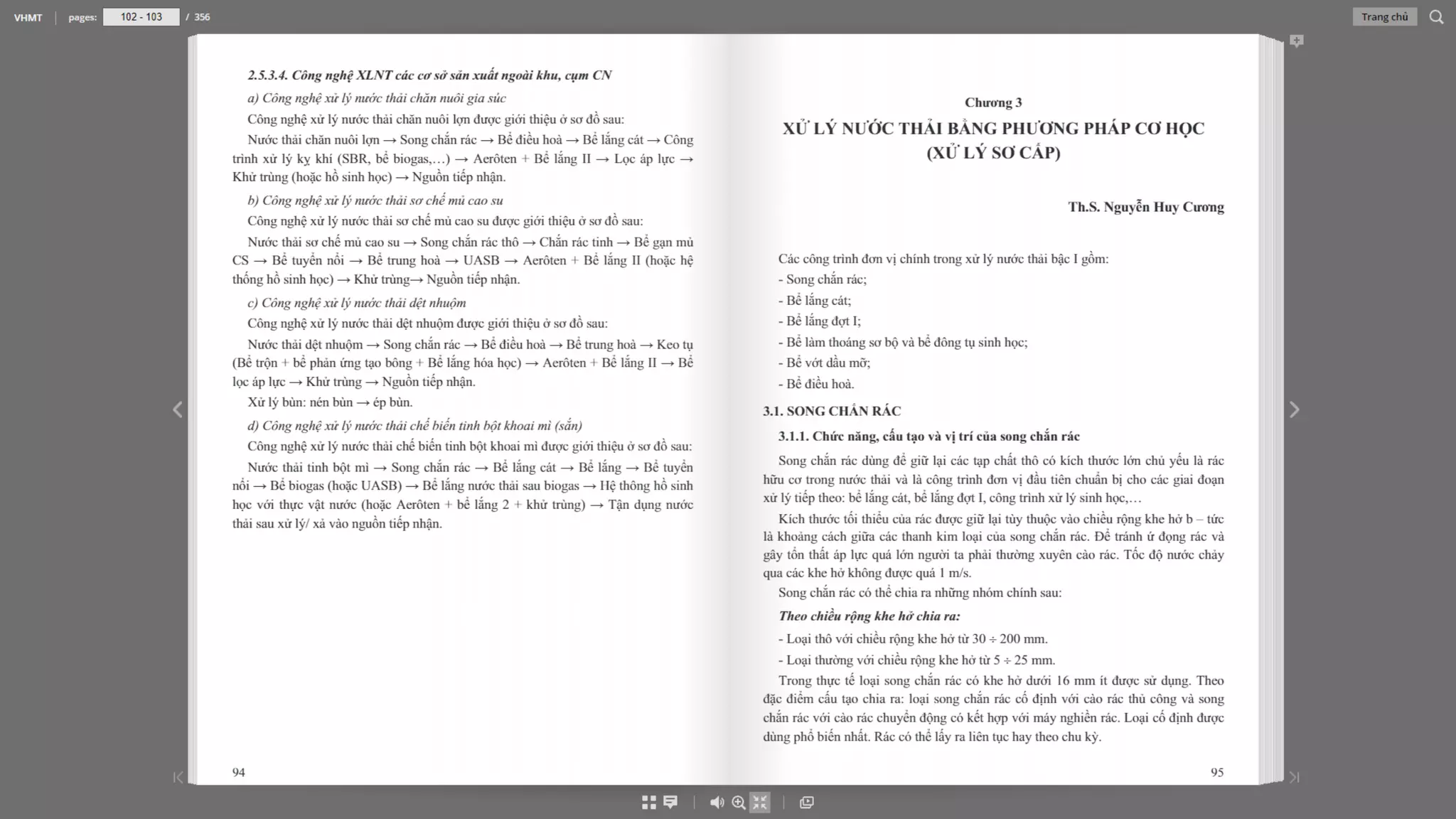 Xu ly nuoc thai - Tap I (Waste Water Treatment), Lam Minh Triet.pdf