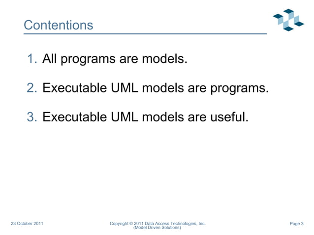 Models Programs And Executable Uml Ppt
