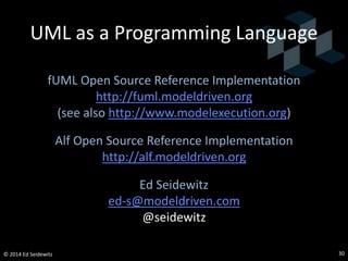 UML as a Programming Language | PPT