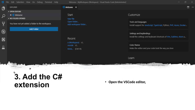 X unit testing framework with c# and vs code | PPTX