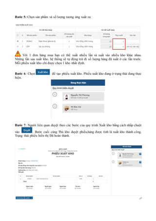 Xuất kho với GetFly CRM | PDF