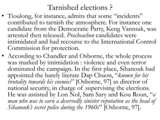 1955 Sihanouk’s abdication and the creation of the Sangkum. Dr Henri ...