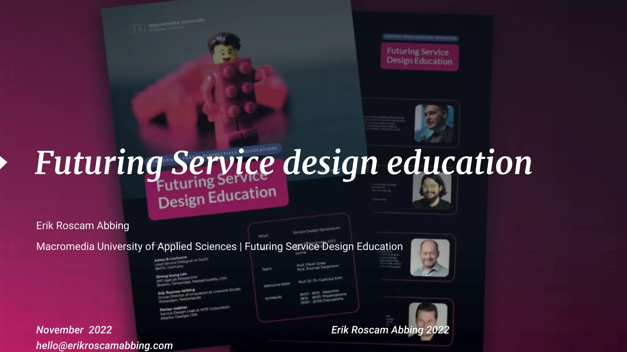 futuring service design education | PPT
