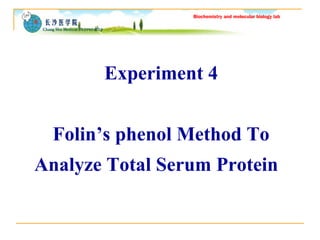 15 Biochemistry _ Experiment | PPT