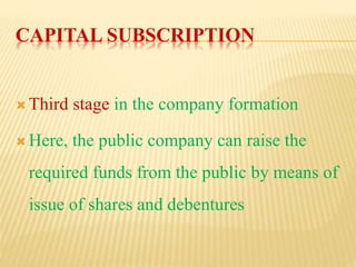 Formation of a company | PPTX