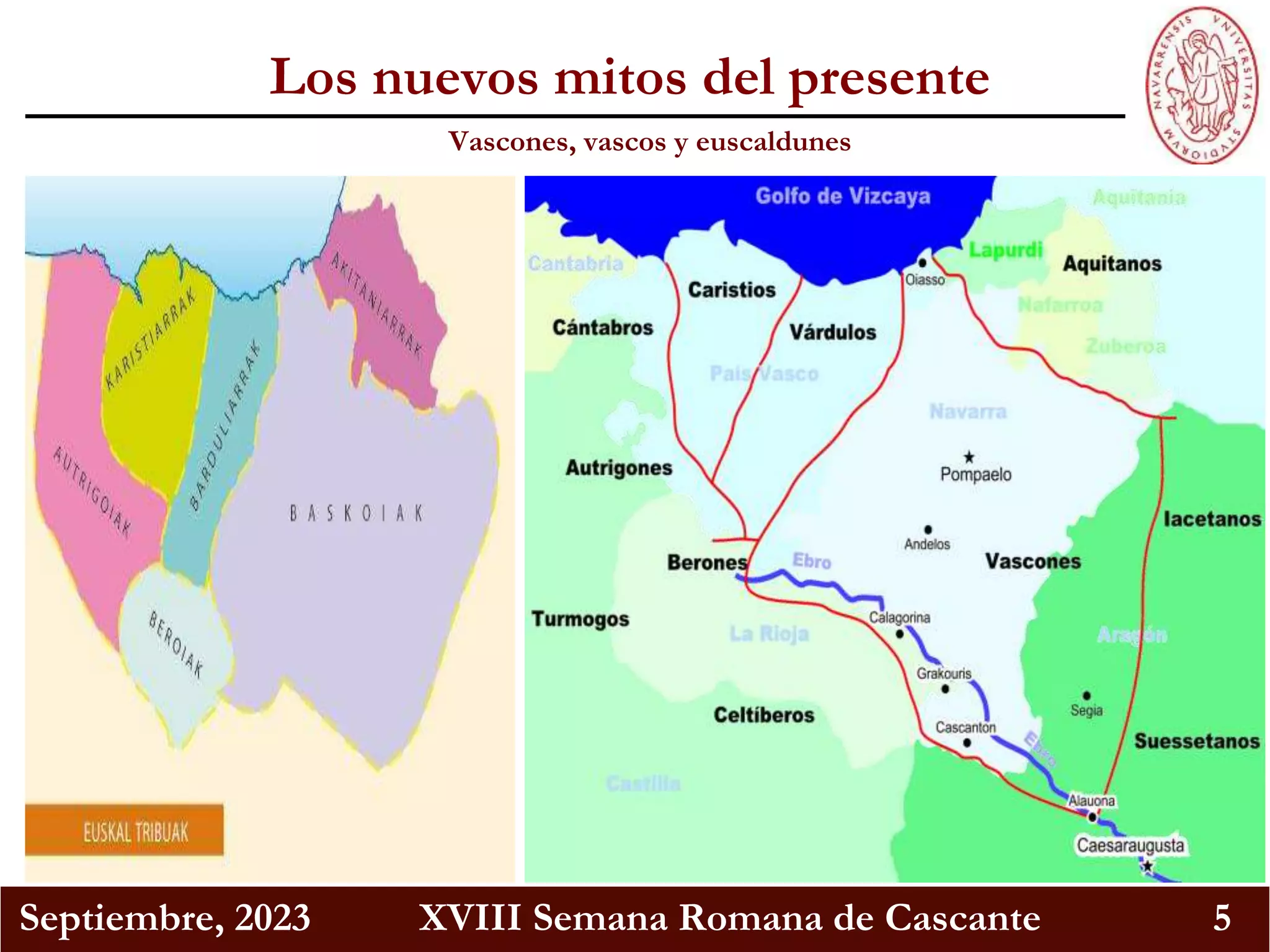 Los Vascones de las fuentes antiguas: historia, mito y recepción | PPT
