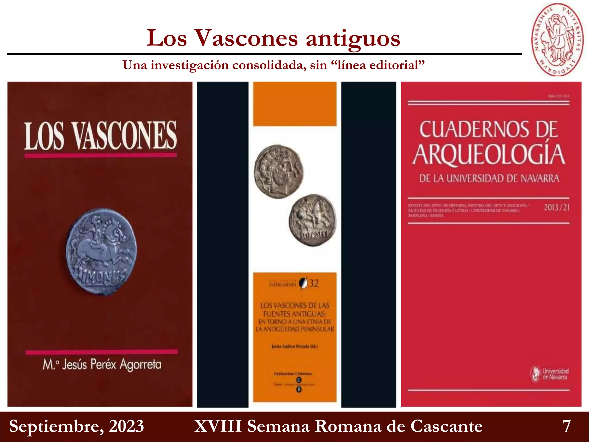 Los Vascones de las fuentes antiguas: historia, mito y recepción | PPTX