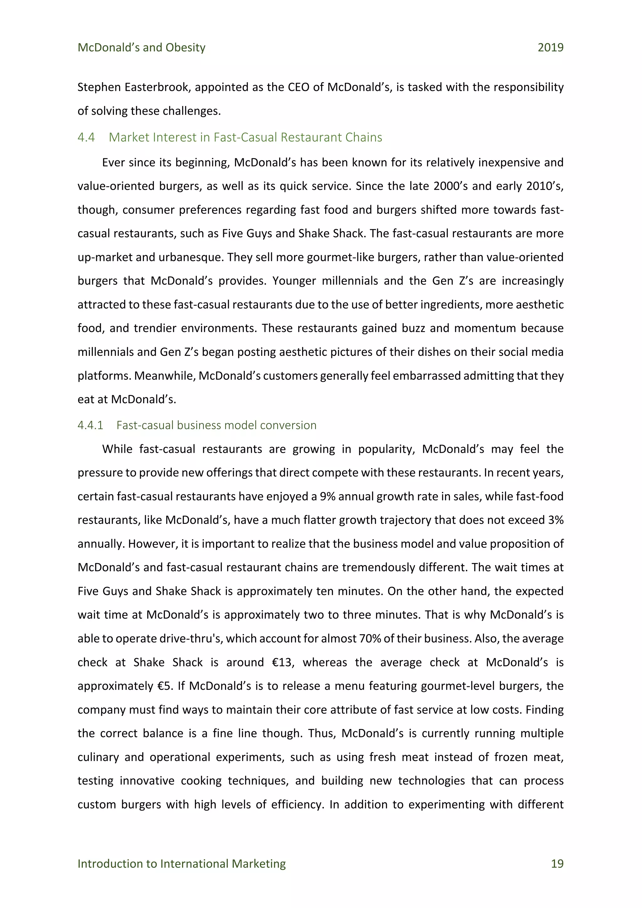 Corporate Strategy for McDonald's Corporation | PDF