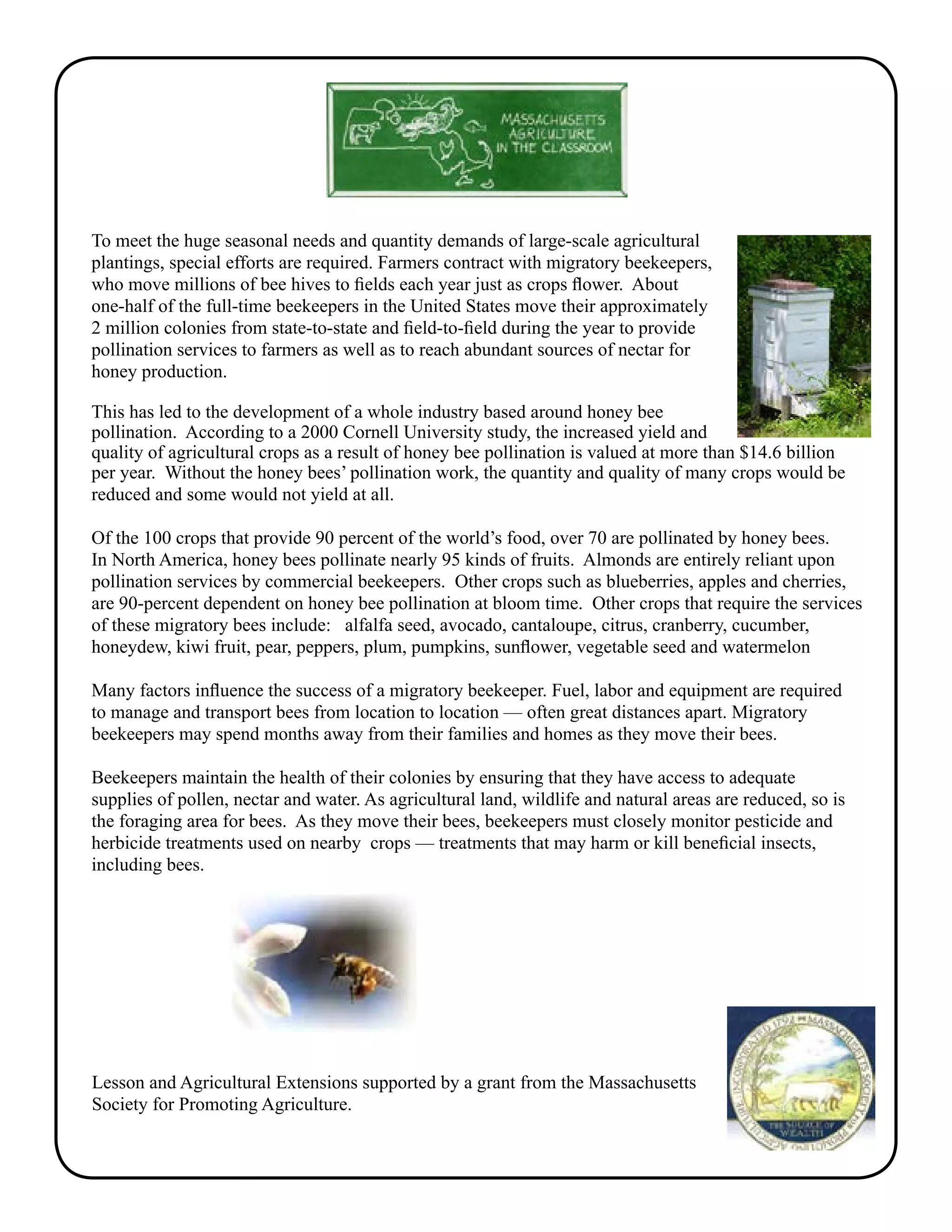 Grade 2 School Garden Lesson Plan - Pollination Lesson; Travelling ...