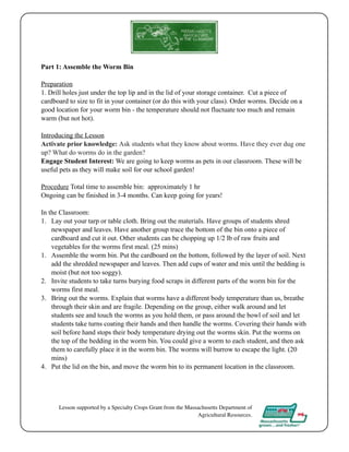 Grade 2 School Garden Lesson Plan - Seeds Lesson; Soil Pets ...