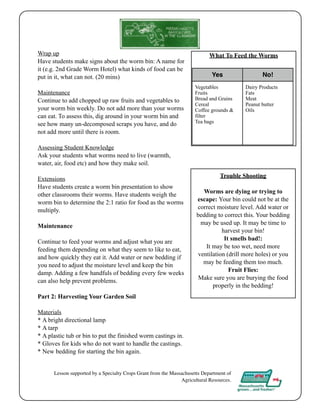 Grade 2 School Garden Lesson Plan - Seeds Lesson; Soil Pets ...