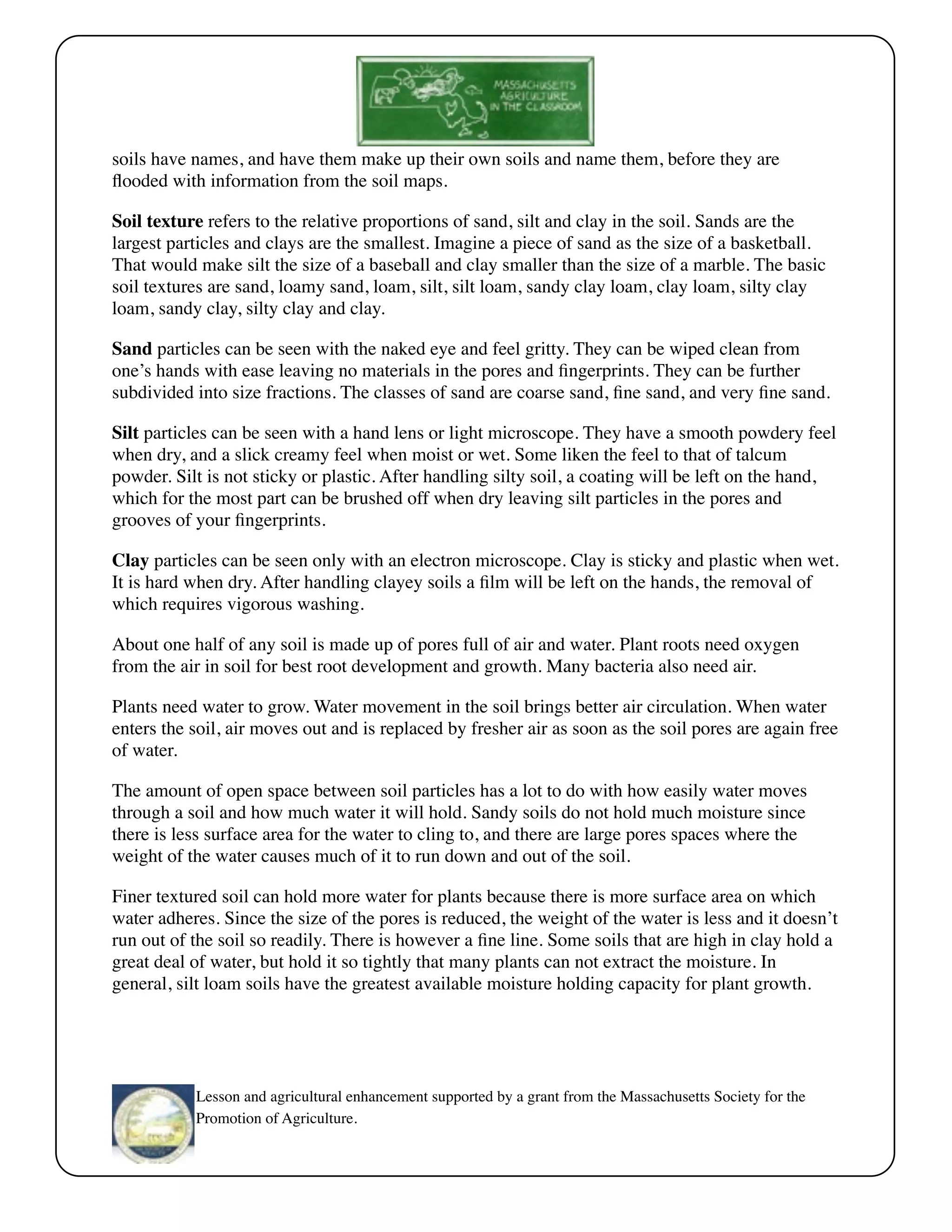 Grade 4 School Garden Lesson Plan - Soils Lesson; Make Your Own Soil ...