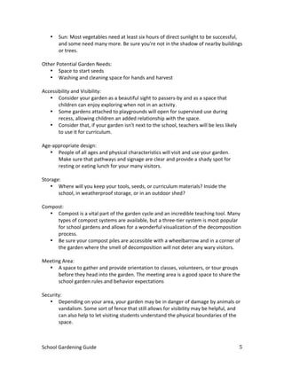 School Gardening Guide | PDF