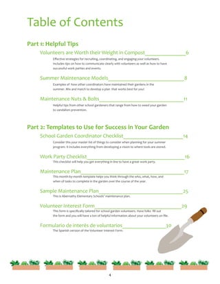 Summer in the School Garden: A Resource for Working with Volunteers to ...