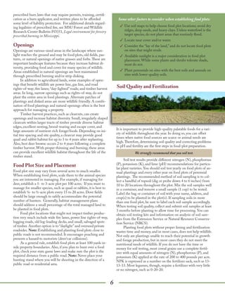 Supplemental Wildlife Food Planting Manual for the Southeast | PDF