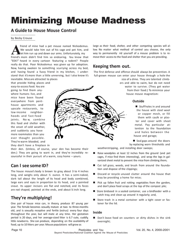 Minimizing Mouse Madness | PDF