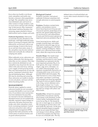 California Oakworm Integrated Pest Management | PDF