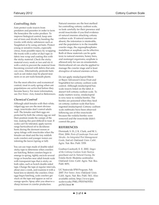 Cottony Cushion Scales Integrated Pest Management | PDF