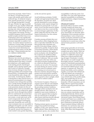 Eucalyptus Redgum Lerp Psyllid Integrated Pest Management | PDF