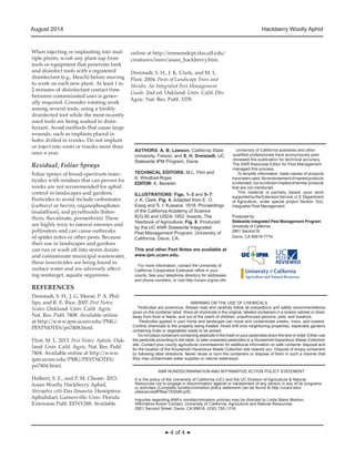 Hackberry Woolly Aphids Integrated Pest Management | PDF