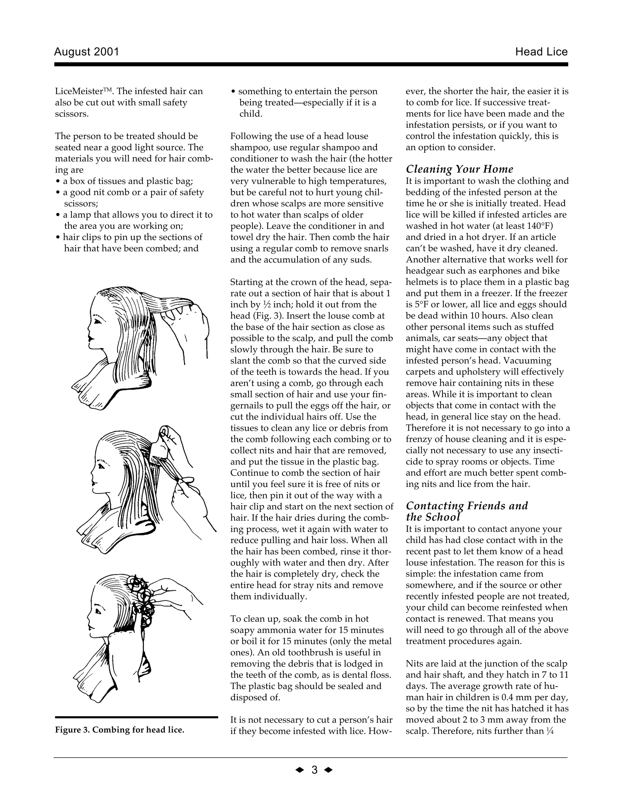 Head Lice Integrated Pest Management | PDF