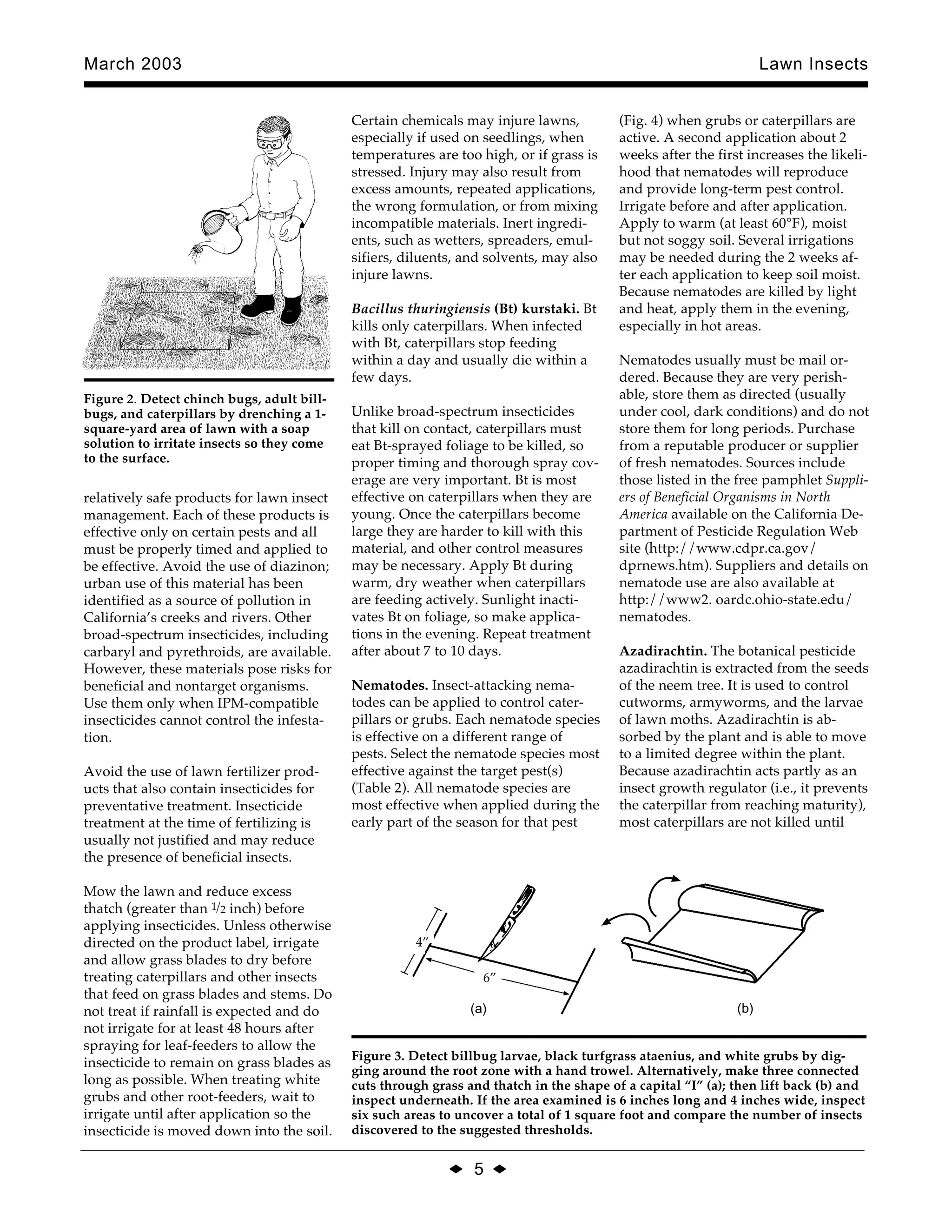 Lawn Insects Integrated Pest Management | PDF