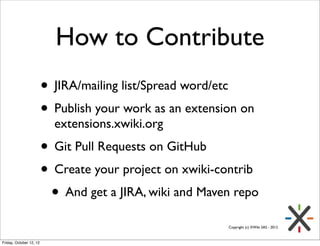 Developing XWiki | PPT